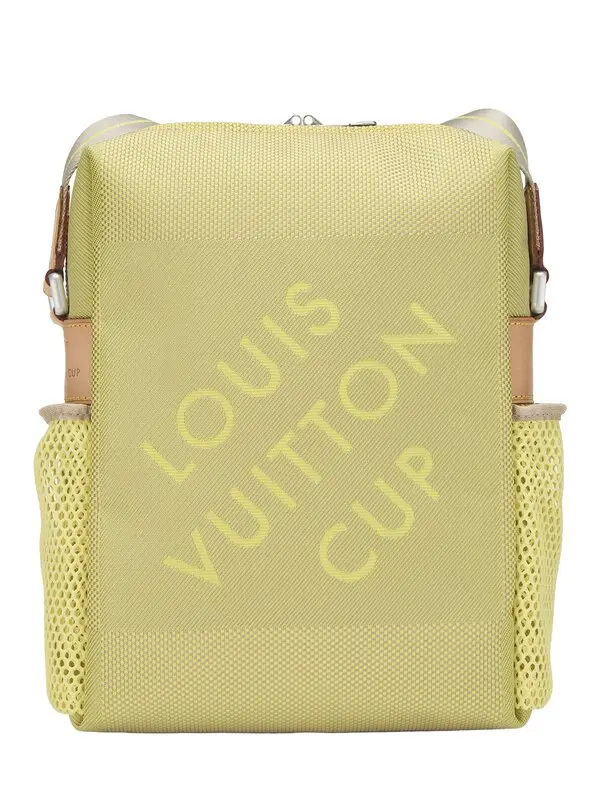 LOUIS VUITTON Damier Geant Cup Weatherly Crossbody - Yellow