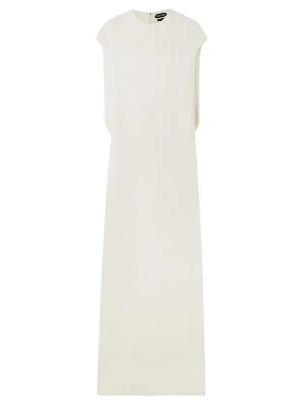 TOM FORD Stretch-silk Georgette Gown - White