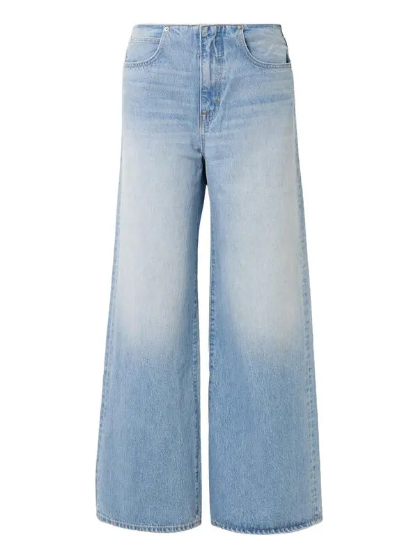 SLVRLAKE Naomi High-rise Wide-leg Jeans - Blue