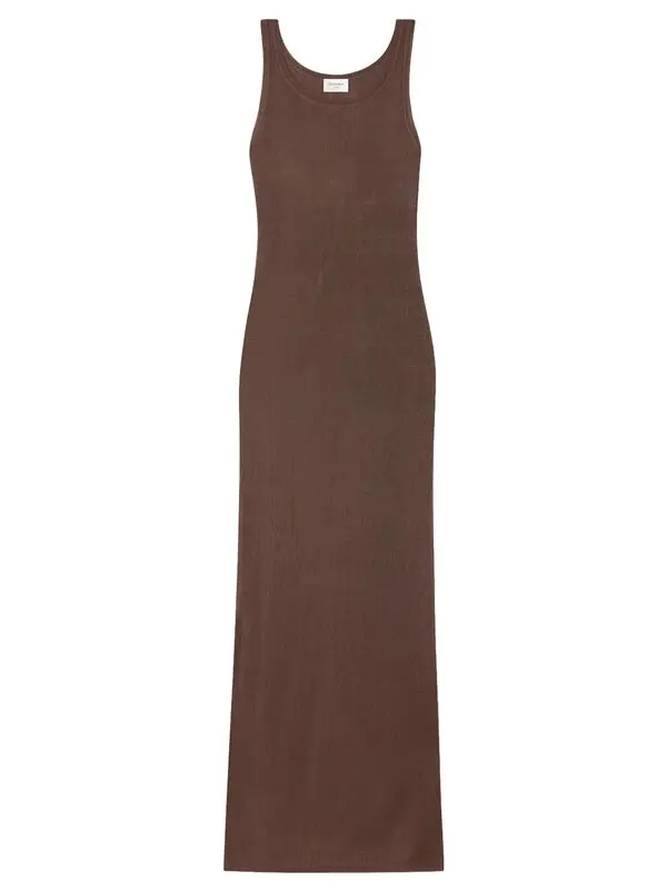 Saint Laurent - Ribbed-Knit Midi Dress