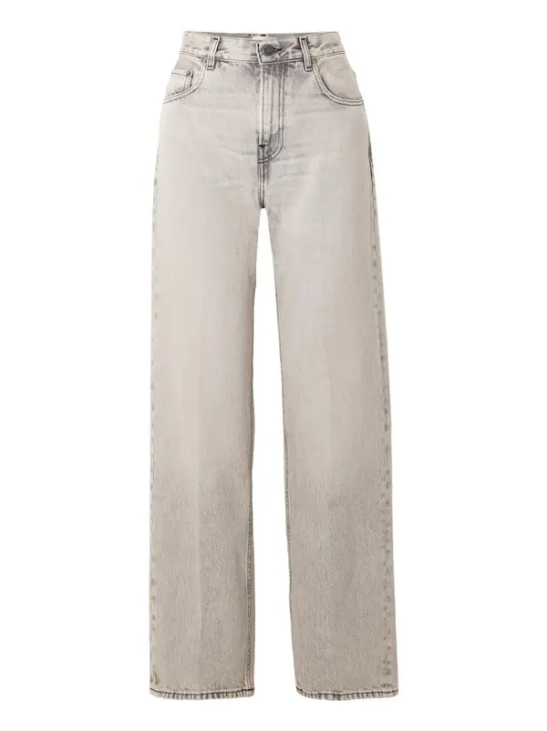 HAIKURE Bonnie High-rise Straight-leg Jeans - Gray
