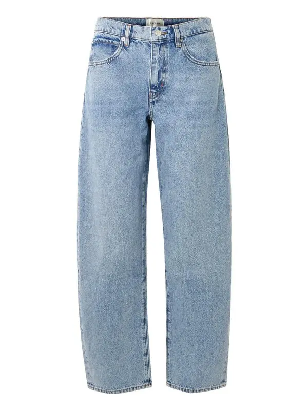 FRAME Low Slung Barrel Boyfriend Jeans - Blue