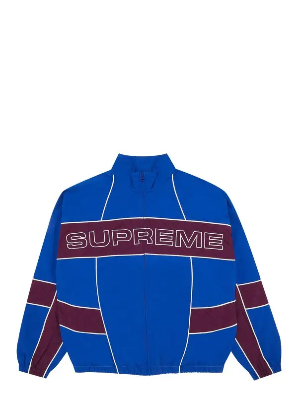 Supreme Jacquard Panel Track Jacket - Blue