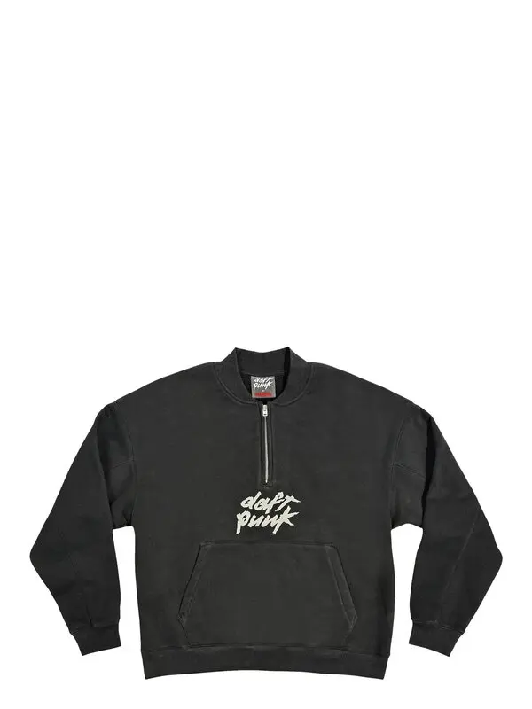 PLEASURES Primetime Quarter Zip - Black