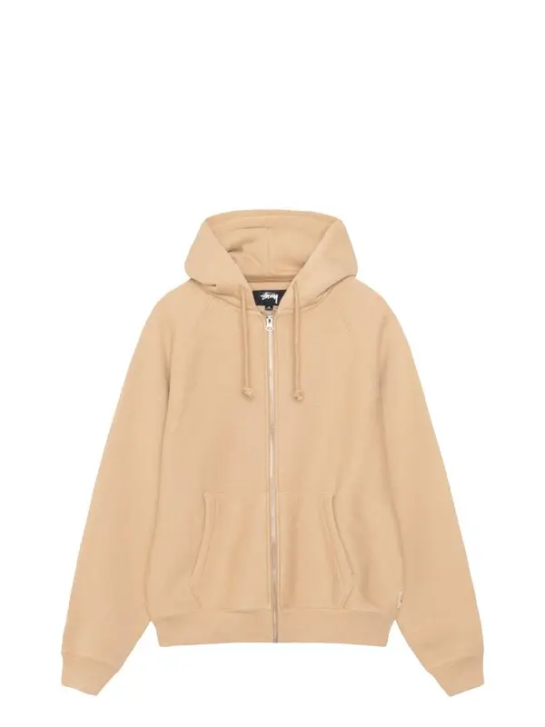 StÜssy Relaxed Zip Hoodie - Tan