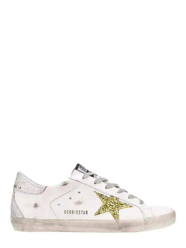 GOLDEN GOOSE Superstar Glitter Sneakers - White