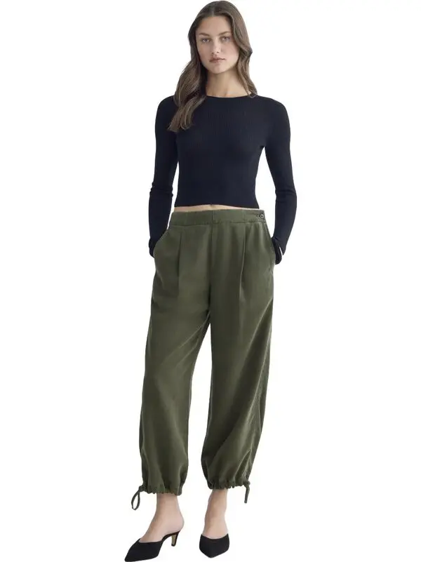 Everlane Chino Jogger With Adjustable Leg Opening - Dark Forest