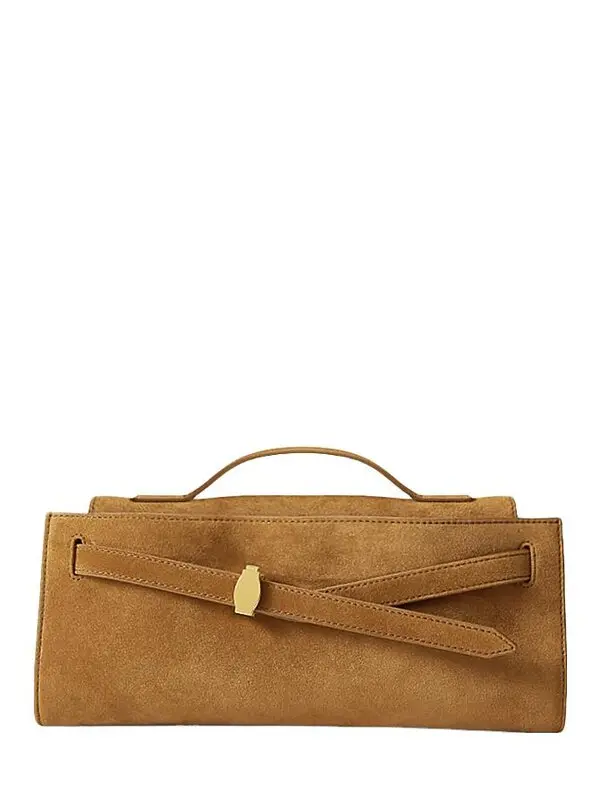 Veronica Beard Dash Clutch - Acorn Suede