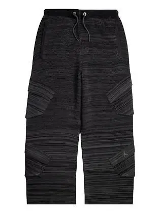 JORDAN X Téla Knit Pants - Dark Smoke Grey/black