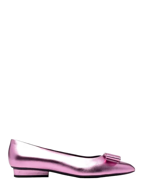 FERRAGAMO Viva Bow-detail Ballerina Sneakers - Pink