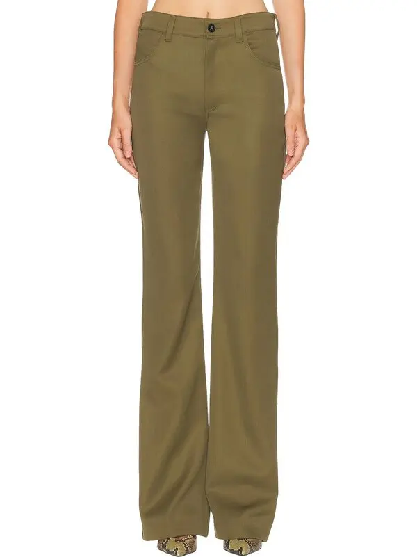 Attico Long Pant - Military Green