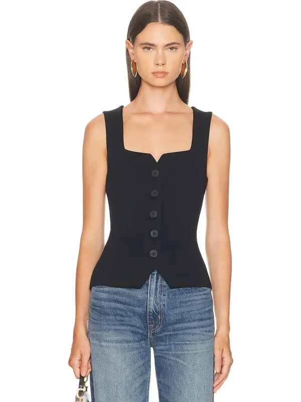Staud Marisa Vest - Black