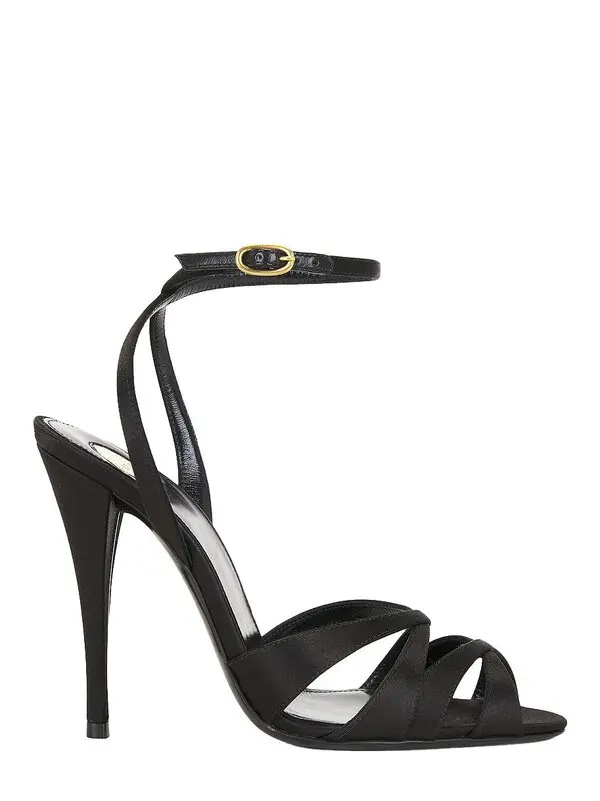 Saint Laurent Touze Heeled Sandal - Nero