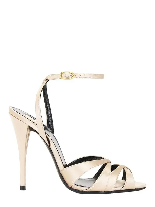 Saint Laurent Touze Heeled Sandal - Faint Pink