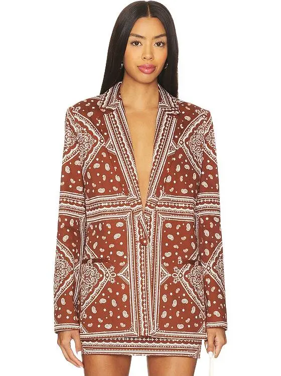 Amanda Uprichard Grady Blazer - Montana Print
