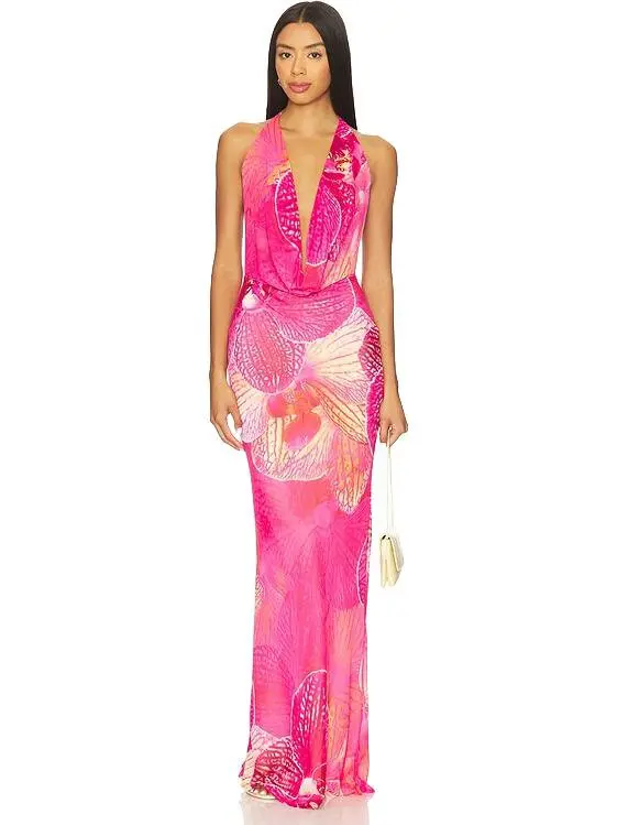 RUNAWAY THE LABEL Lexie Maxi Dress - Isabel Pink