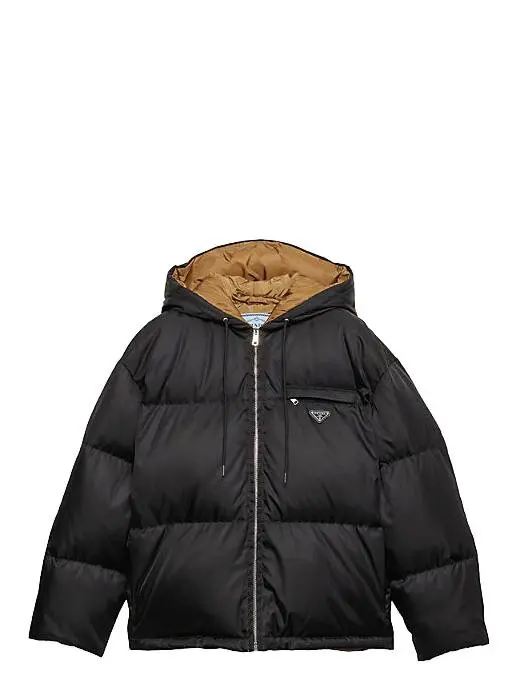 Prada Re-nylon Padded Shell-down Jacket - Black