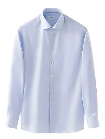 Eton Business Super Slim-fit Cotton Shirt - Light Blue