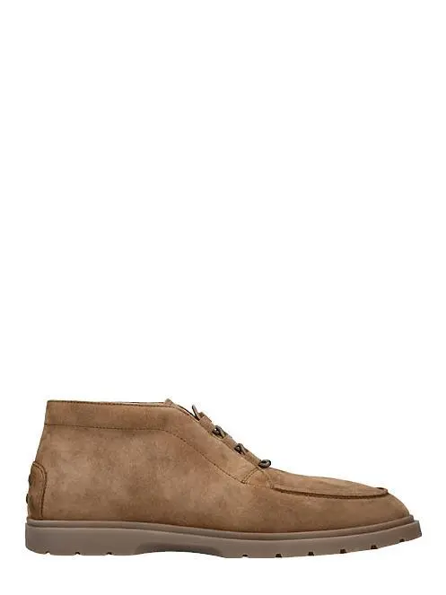 TOD'S Ibrido Suede Desert Boots - Brown