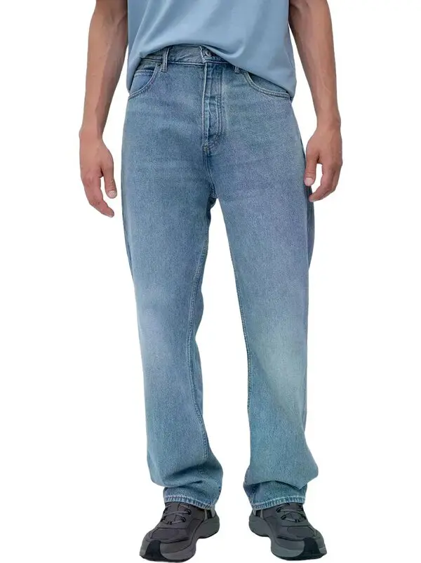 Hugo Light-wash Straight Leg Jeans - Blue