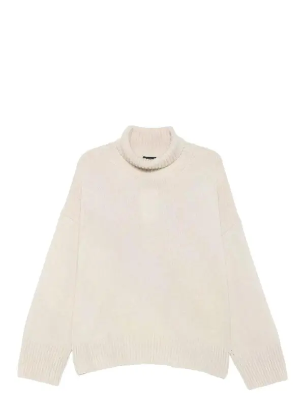 Soeur Roll-neck Wool Sweater - Neutrals