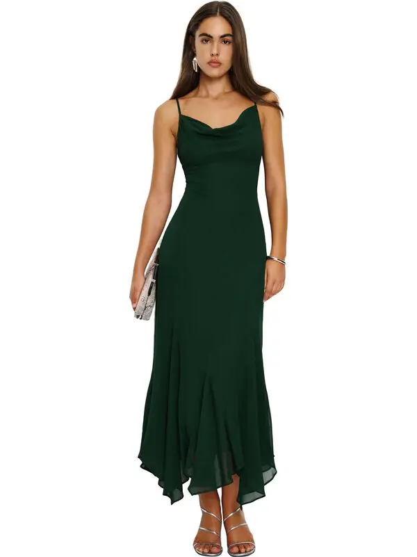 REFORMATION Lluvia Maxi Dress - Green
