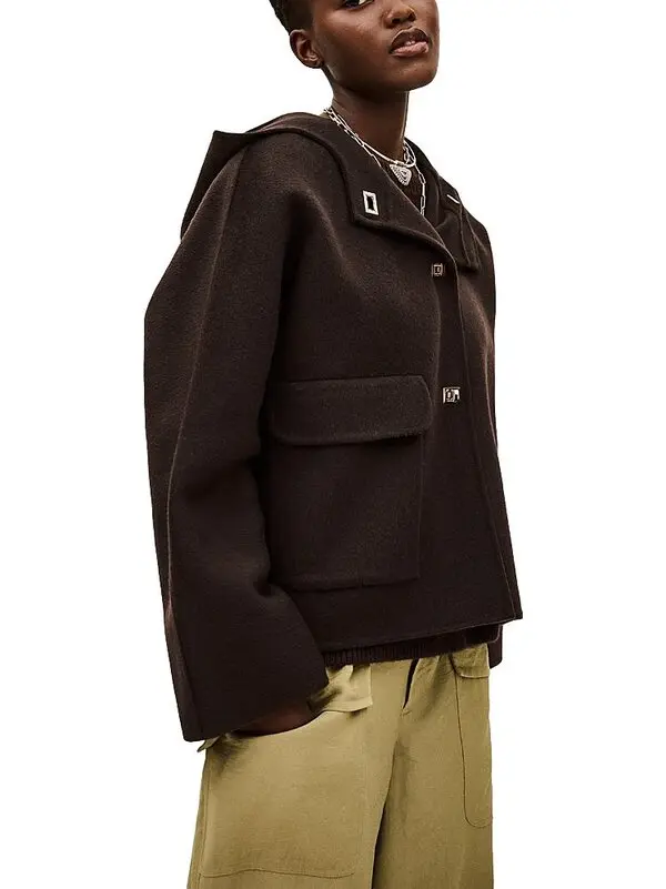 Ba&sh Kove Coat - Chocolate