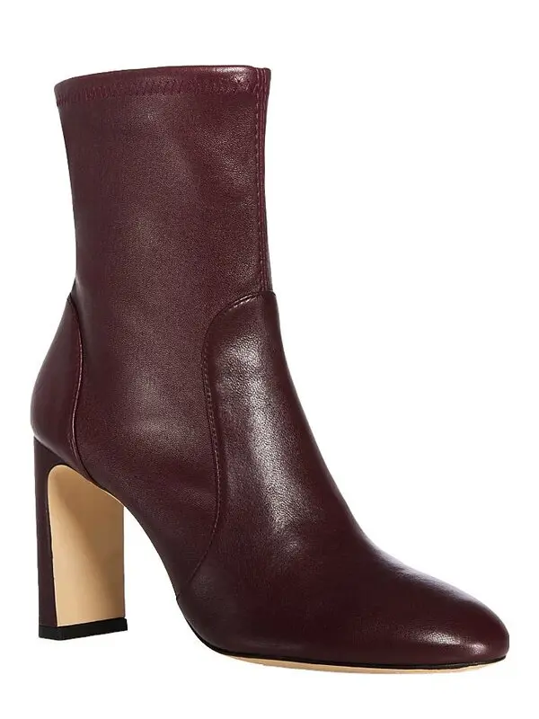 STUART WEITZMAN Babette 85 Booties - Boysenberry