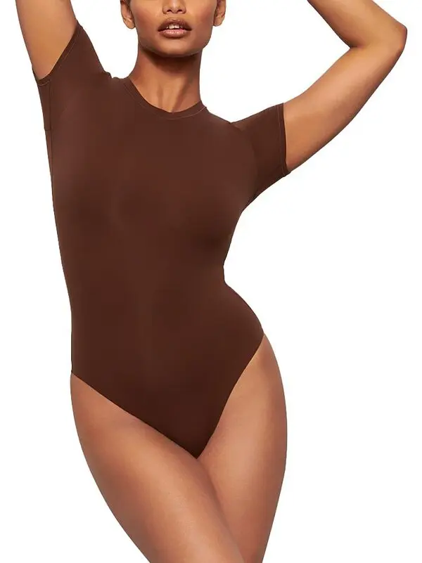 SKIMS Fits Everybody T-shirt Bodysuit - Cocoa