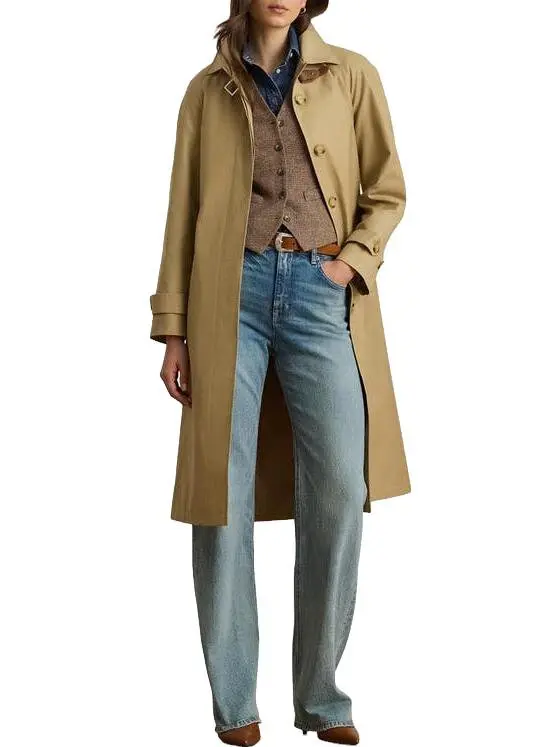 Ralph Lauren Belted Cotton-blend Trench Coat - Birch Tan