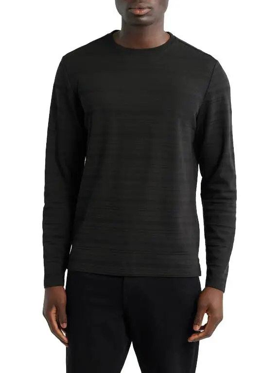 Robert Barakett Pablo Long Sleeve Cotton Blend T-shirt - Black
