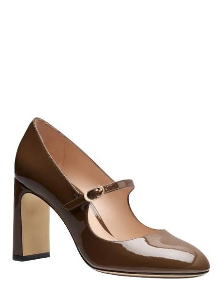 STUART WEITZMAN Babette Mary Jane 85 Pump - Walnut