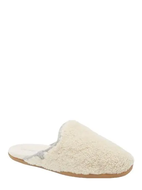 Olukai Hale Slip-on Genuine Shearling Mule - Tapa/ash