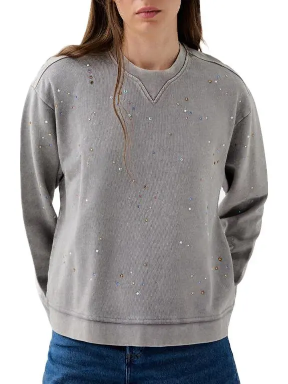 SCALPERS Multistuds Aop Sweater - Light Grey