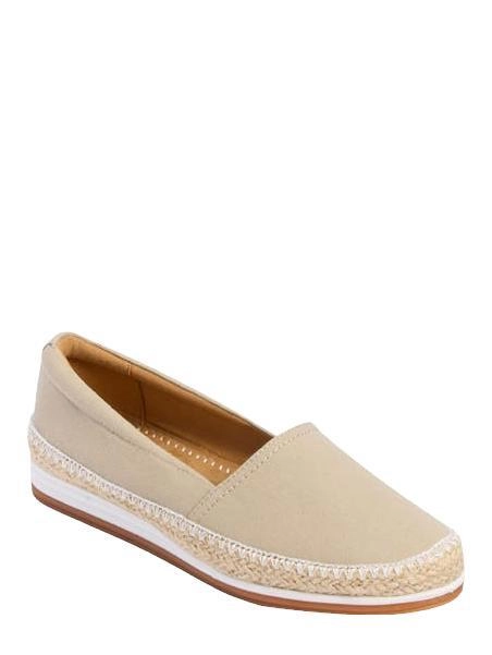 COMFORTVIEW Spencer Floral Slip-on Flat - New Khaki
