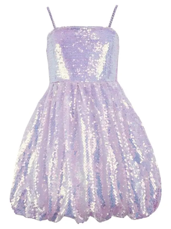 LOLA + THE BOYS Haze Gems Bubble Dress - Purple