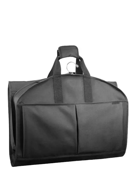 WALLYBAGS 48" Deluxe Tri-fold Travel Garment Bag - Black