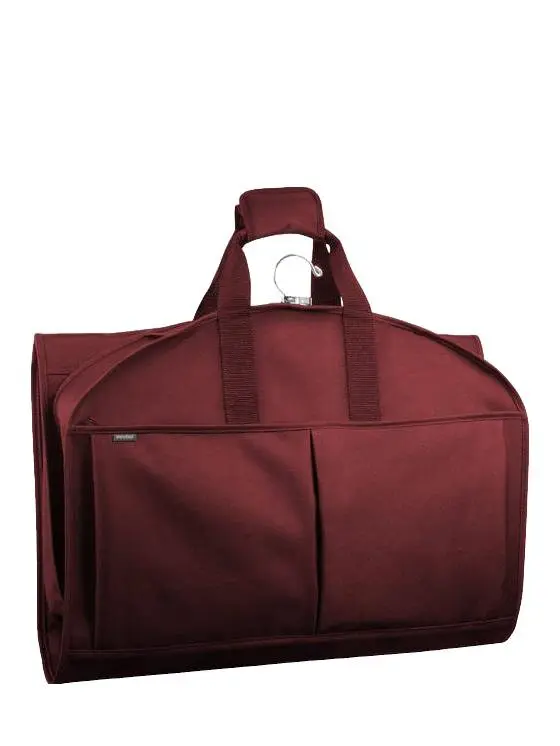 WALLYBAGS 48" Deluxe Tri-fold Travel Garment Bag - Merlot