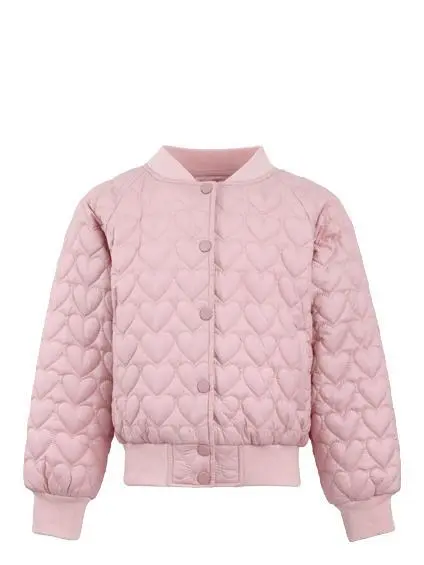 LOLA + THE BOYS Quilted Puffer Jacket - Pink