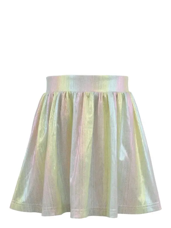 LOLA + THE BOYS Ombre Metallic A-line Skirt - Gold