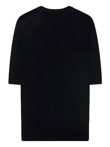 Gobi Cashmere Silk Cashmere Crew Neck T-shirt - Blue Graphite