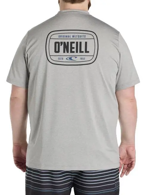 O'Neill Big & Tall Trvlr Series Wordmark Performance Graphic Tee - Grey