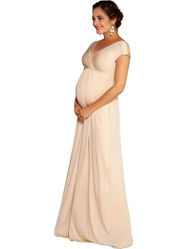 TIFFANY ROSE MATERNITY Francesca Maternity Maxi Dress - Champagne