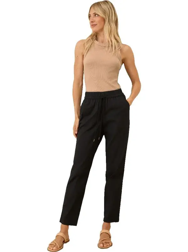 PACT Organic Cotton Twill Drawstring Pant - Black