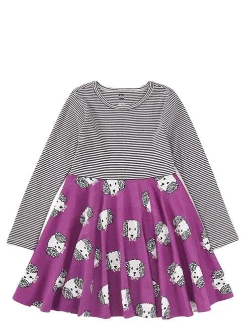 TEA COLLECTION Print Mix Twirl Dress - Maltipoo