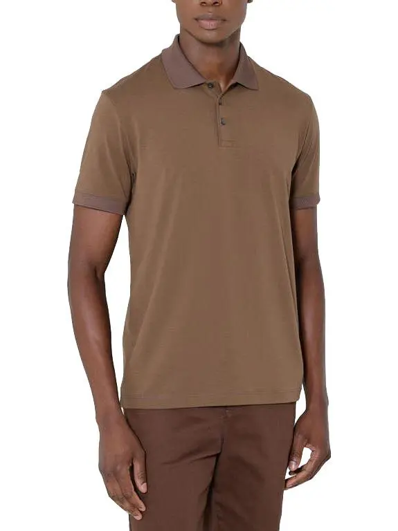 URBAN PERFORMANCE Pima Cotton Tech Polo With Uv Protection - Ochre