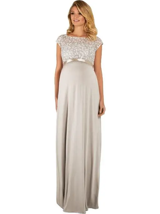TIFFANY ROSE MATERNITY Mia Maternity Gown - Silver