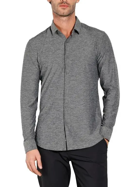 URBAN PERFORMANCE New Melange Long Sleeve Tech Shirt - Grey