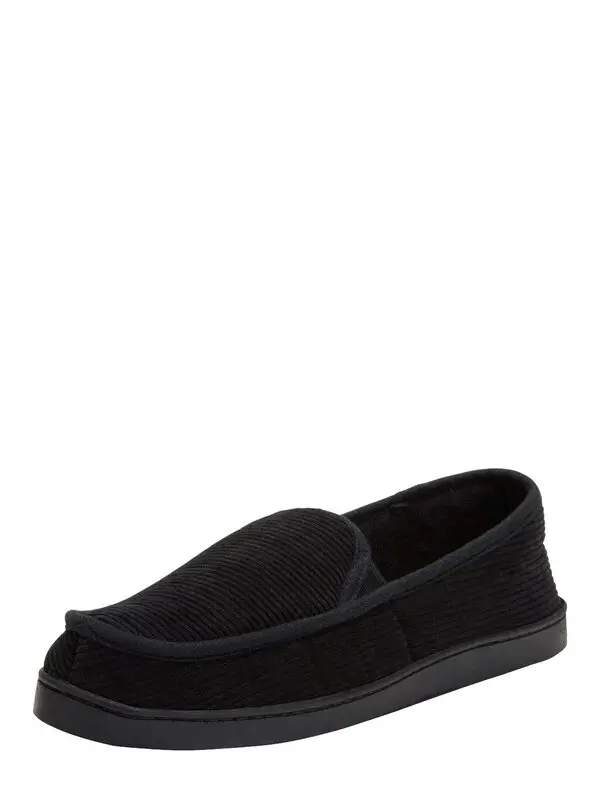 KINGSIZE Cotton Corduroy Slippers - Black