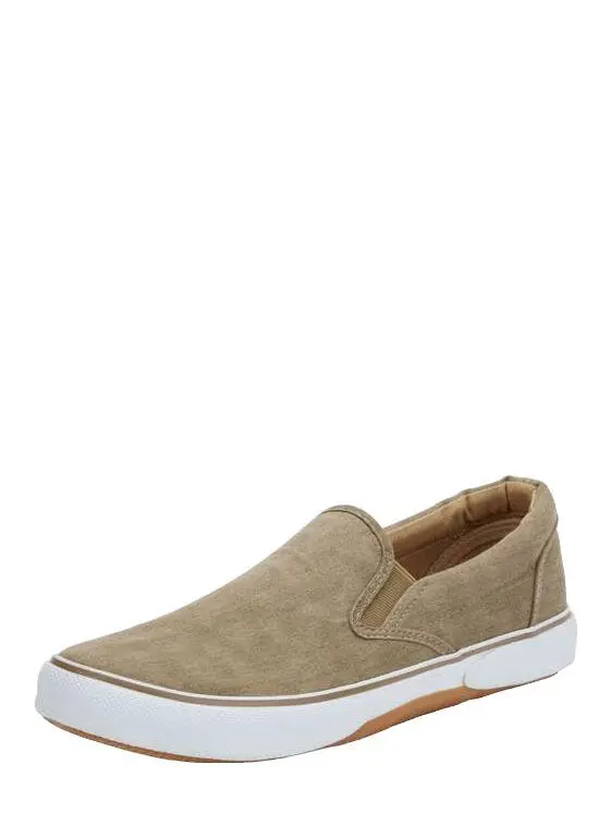 KINGSIZE Canvas Slip-on Shoes - Dark Khaki